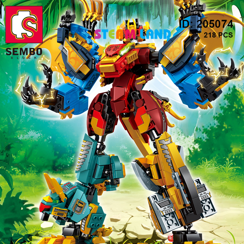 Bộ Lego Robot Ma Long Biến Hình - SEMBO 206046